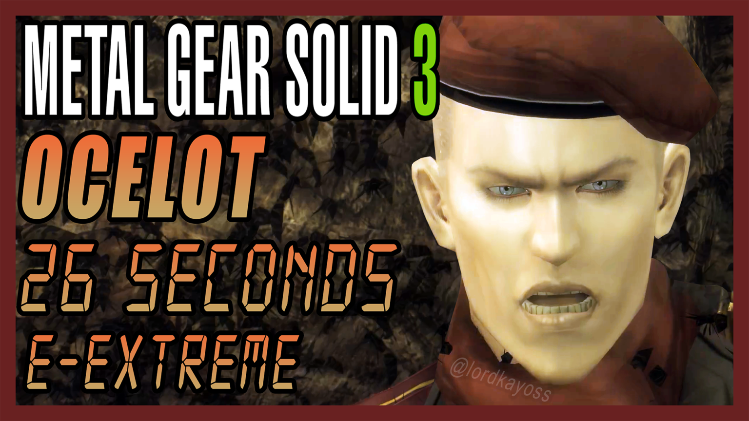 MGS3 Beating The Pain in 48 Seconds on E-Extreme [Non-Lethal] [No ...
